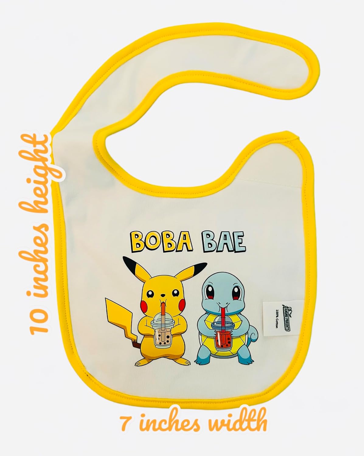 Anime Baby Bibs, 1PC Cotton Baby Bibs for Drooling and Teething, Unisex ...