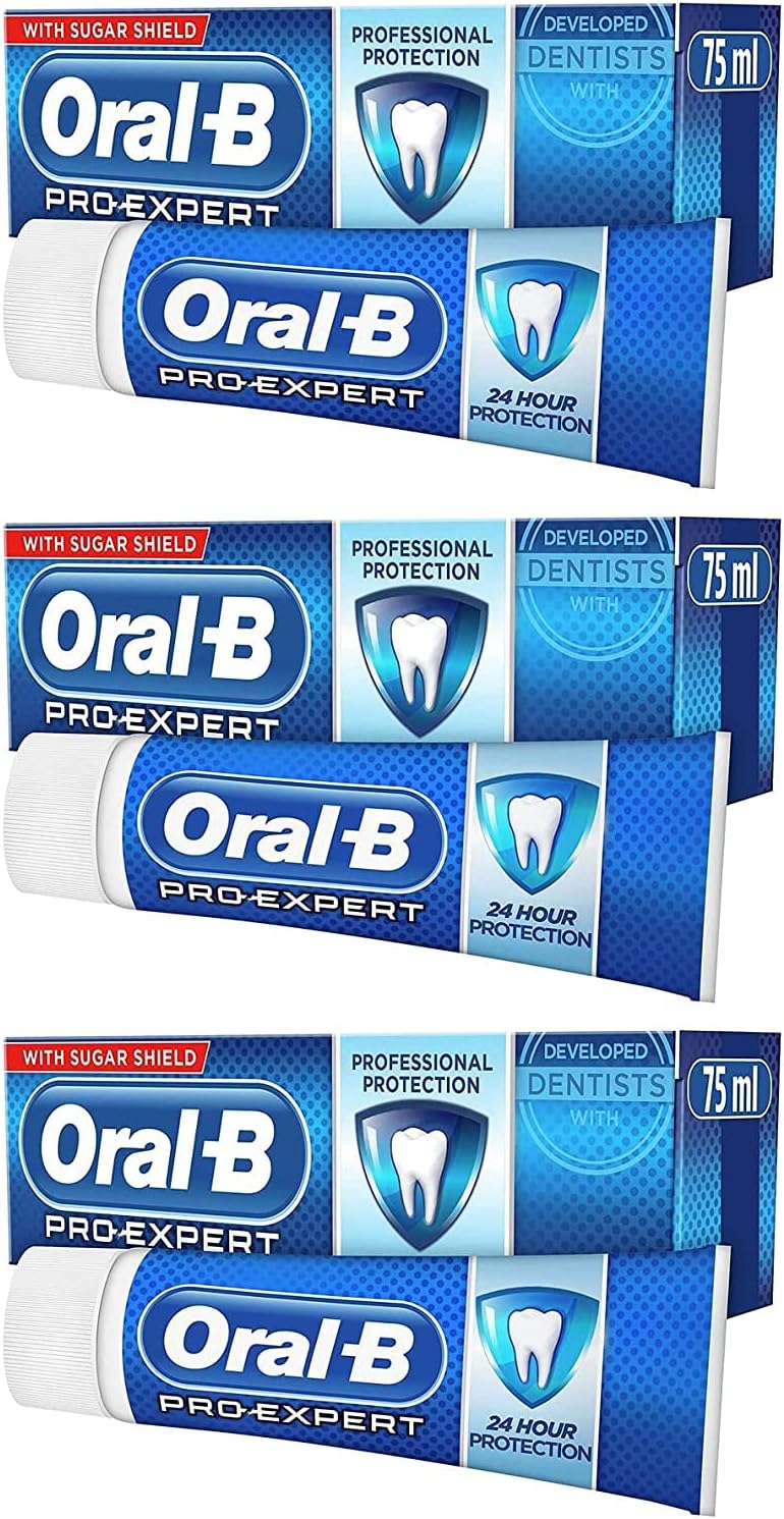 Oral-B Pro-Expert Fluoride Toothpaste with Sugar Shield Clean Mint 75ml ...