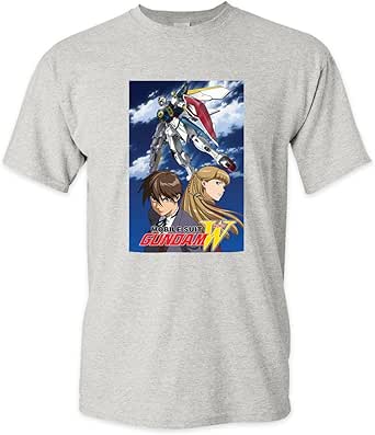 Amazon.com: Mobile Suit Gundam Wing Anime Unisex T-Shirt [Tshirt ...