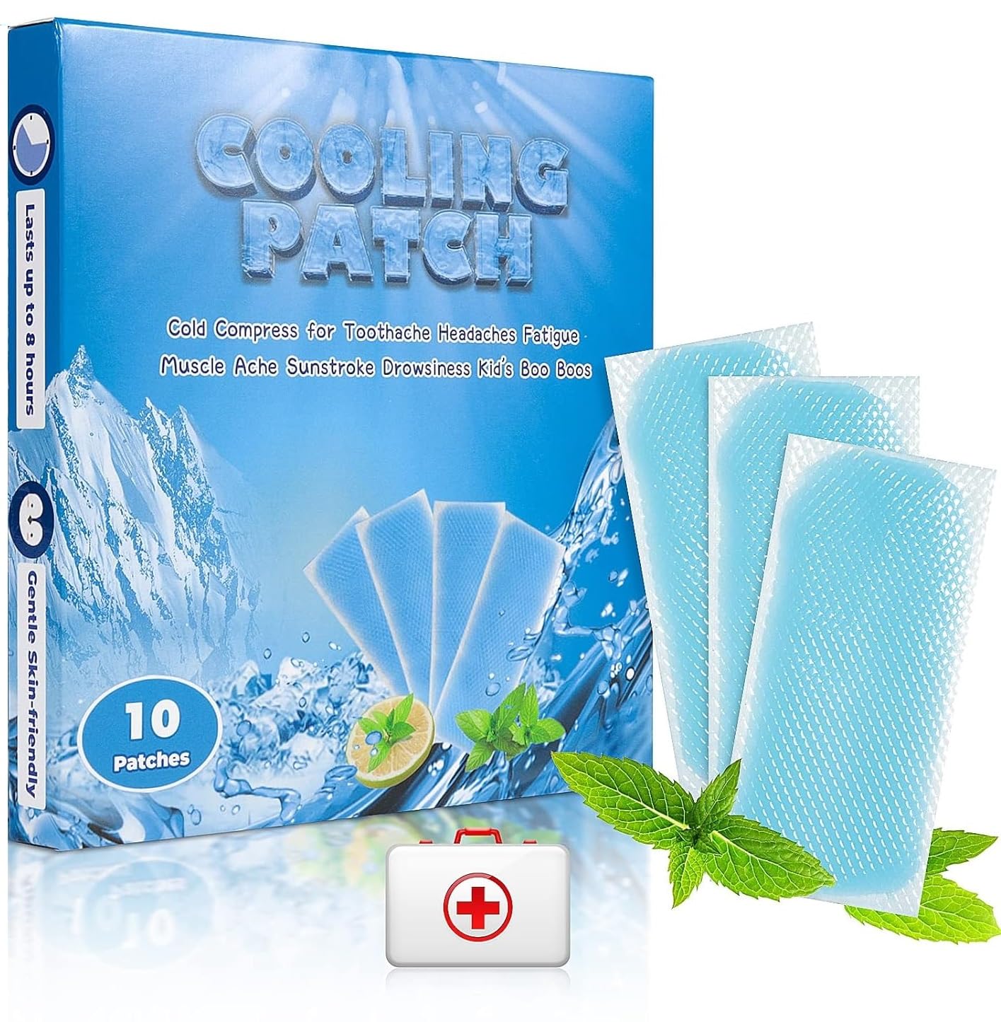 MANIBAM IMPEX Fever Cooling Gel Patches,Cooling Forehead Strips Cooling ...