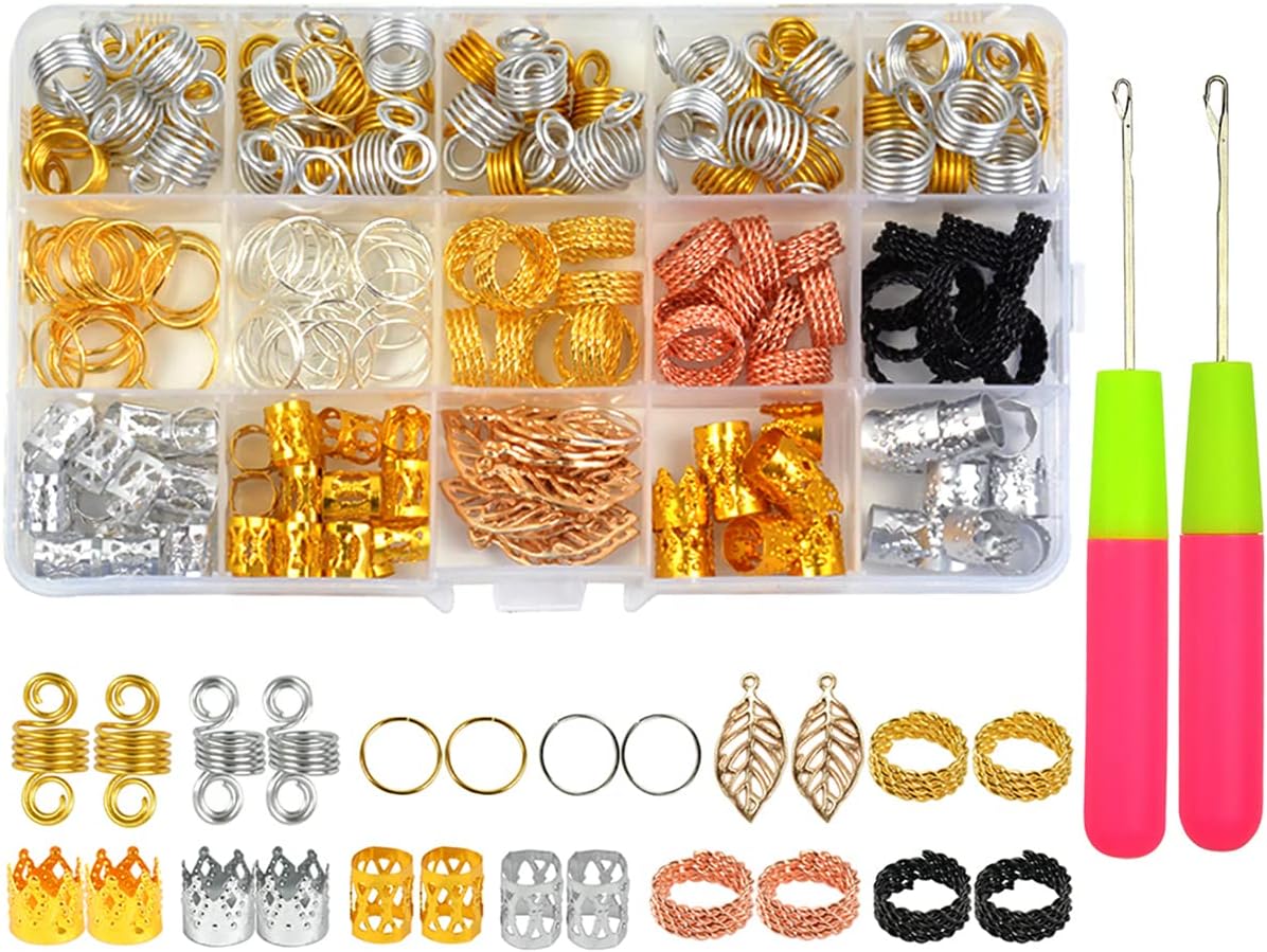 Amazon.com : 12 Pcs Braid Hair Jewelry Accessories Celtic Alloy ...