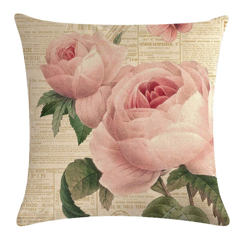 Pillow Covers With Roses