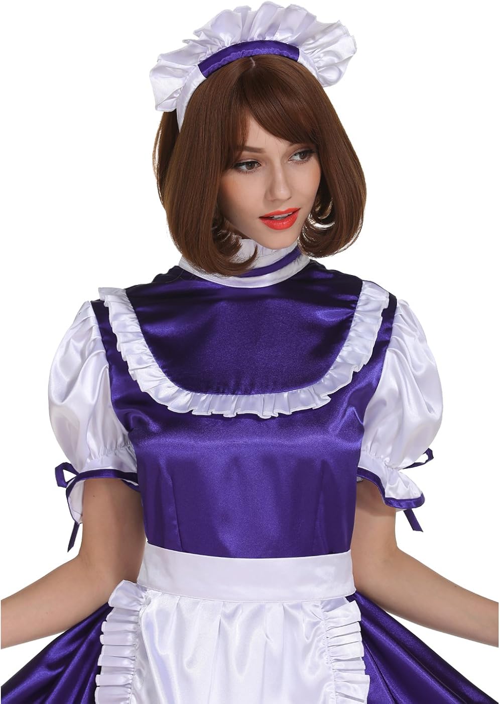 Gocebaby Français En PVC Prissy Sissy Maid Verrouillable Long Costume ...