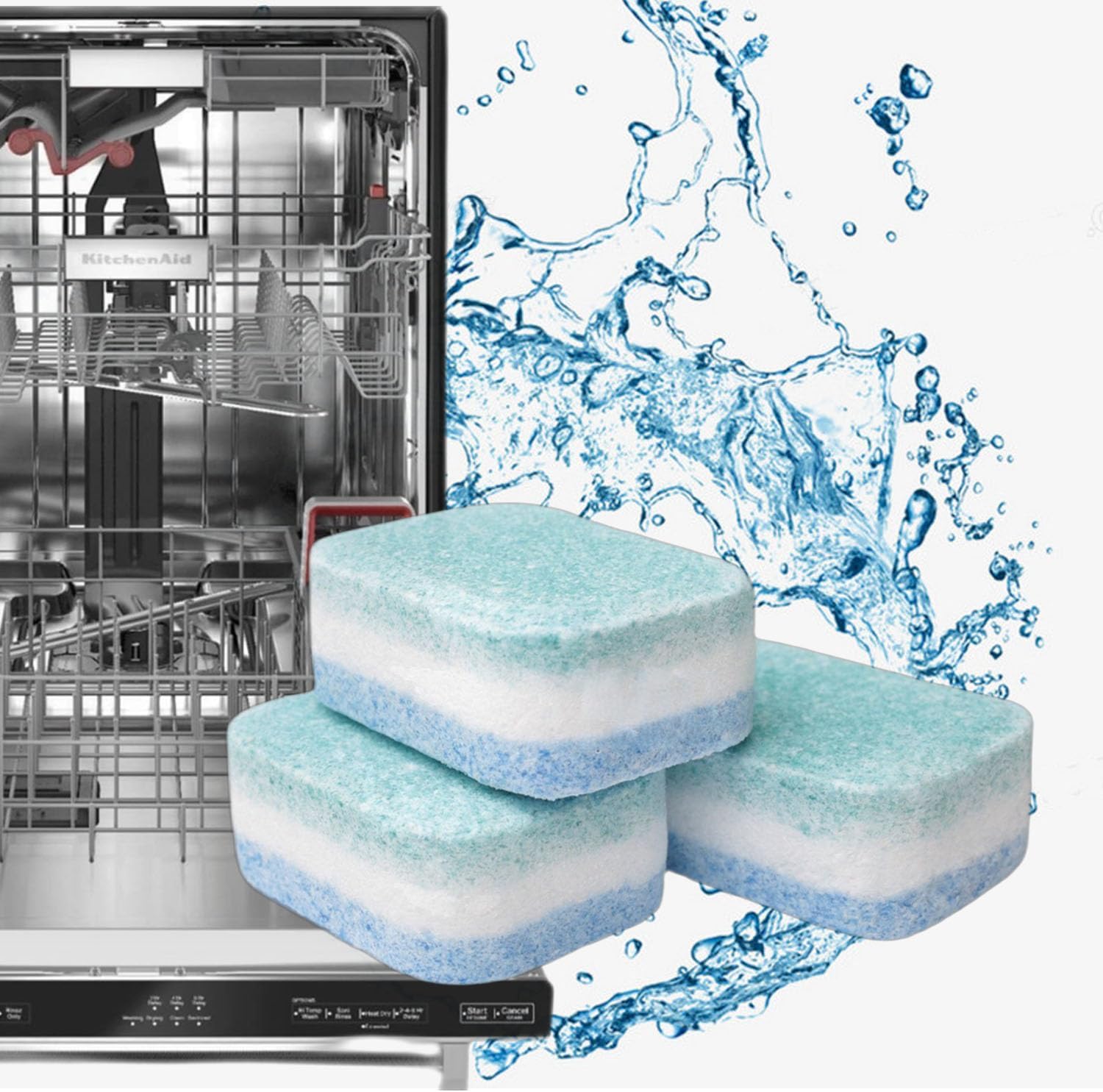 Amazon.com: Klarfschar Dishwasher Cleaner and Deodorizer Tablets. 18 ...