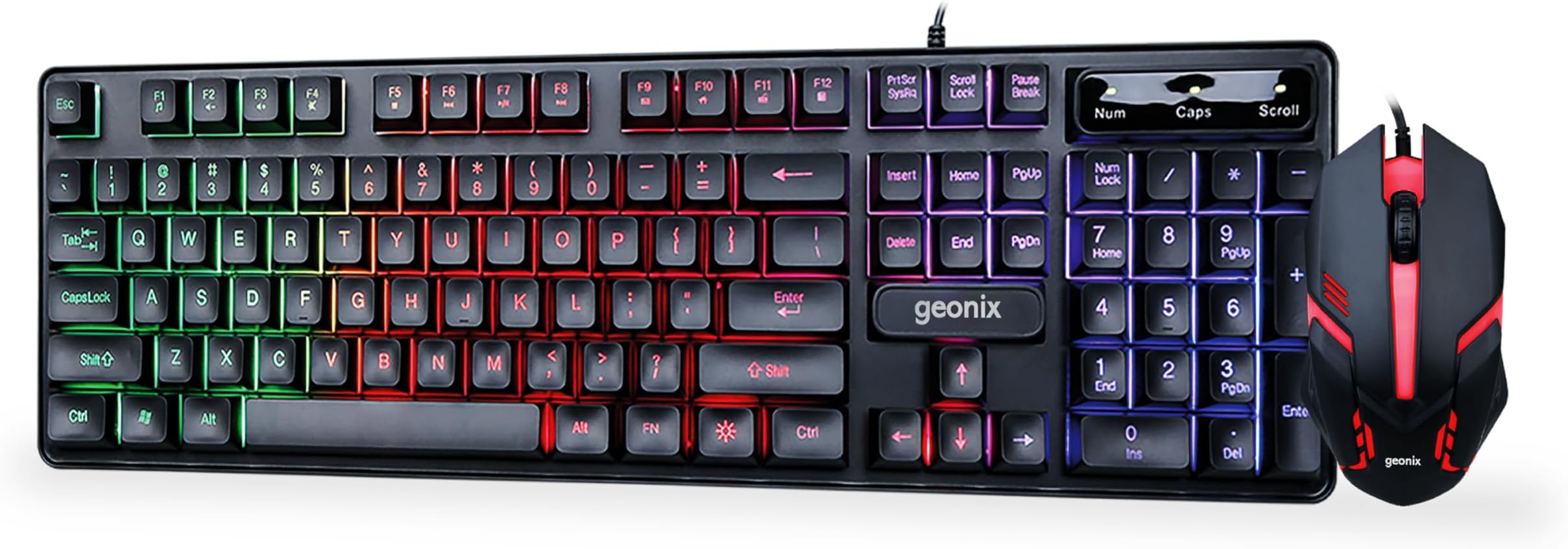 Amazon.in: Buy ZEBRONICS Trion USB Gaming Keyboard & Mouse Gaming Combo ...