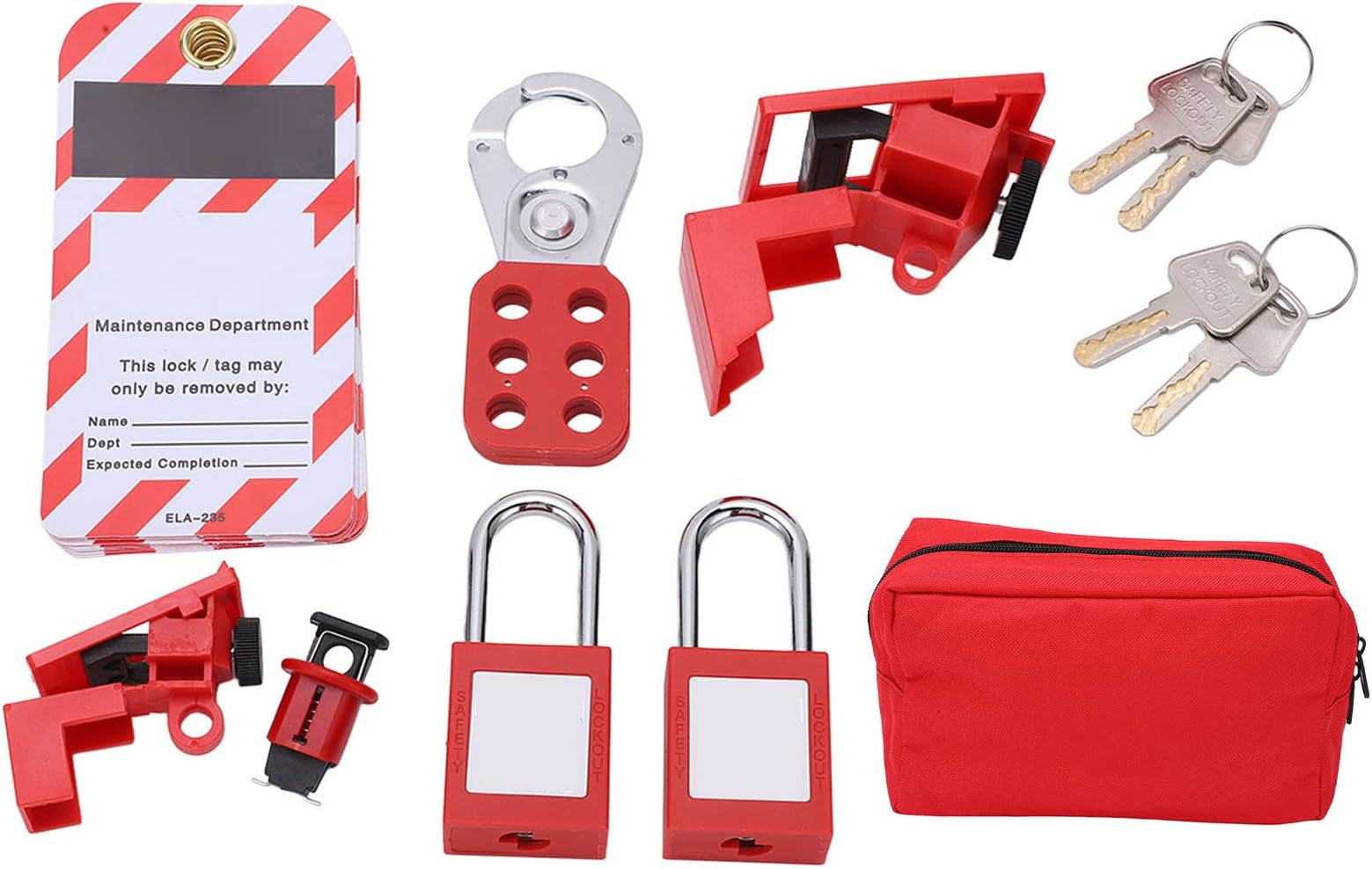 Kit loto Kit de Etiquetado de Bloqueo Eléctrico Loto Tag Hasp Candado ...