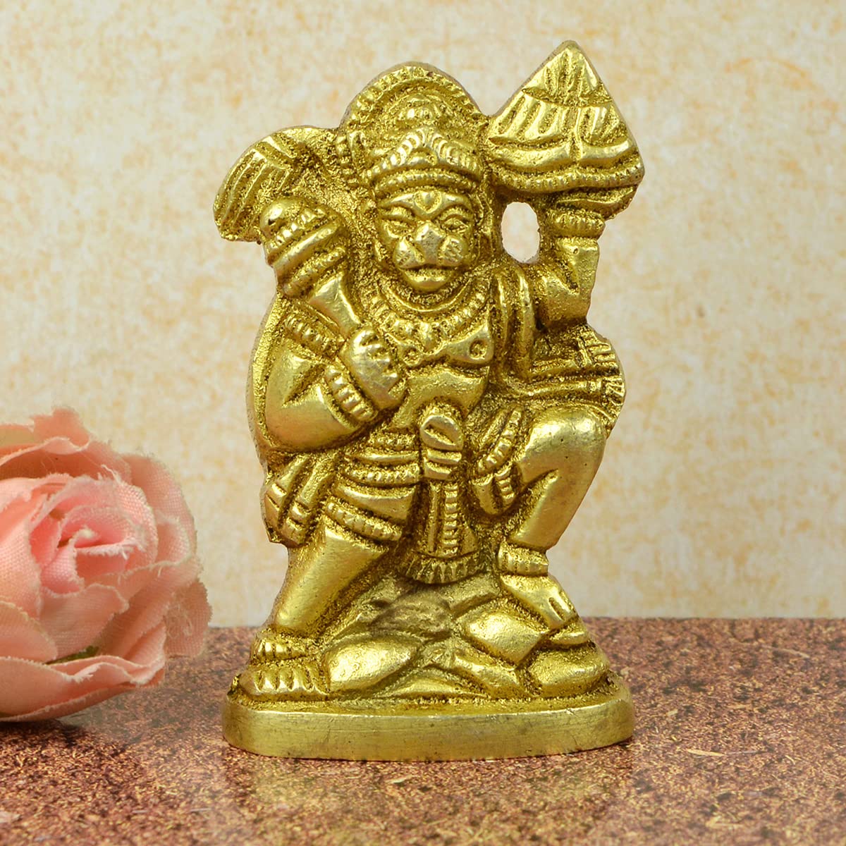 Brass Hanuman Ji Hanuman Idol For Home Hanuman Murti Pital | Desertcart ...