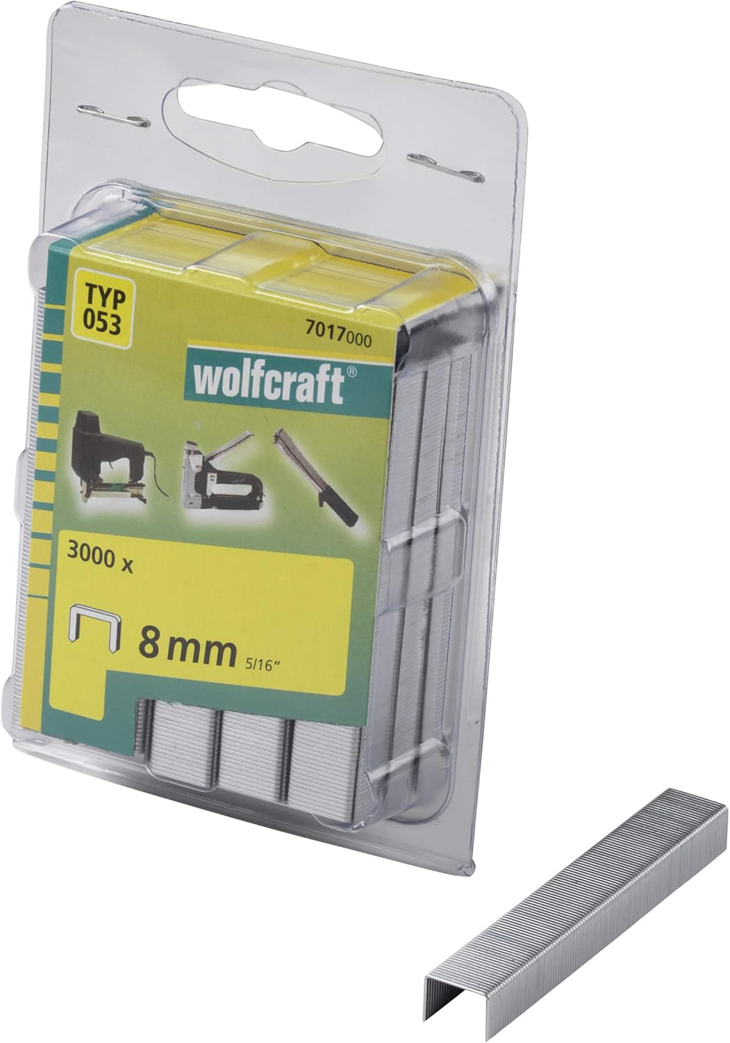 wolfcraft Broad Back Staple, Steel, Type 053 I 7017000 I Ideal for ...