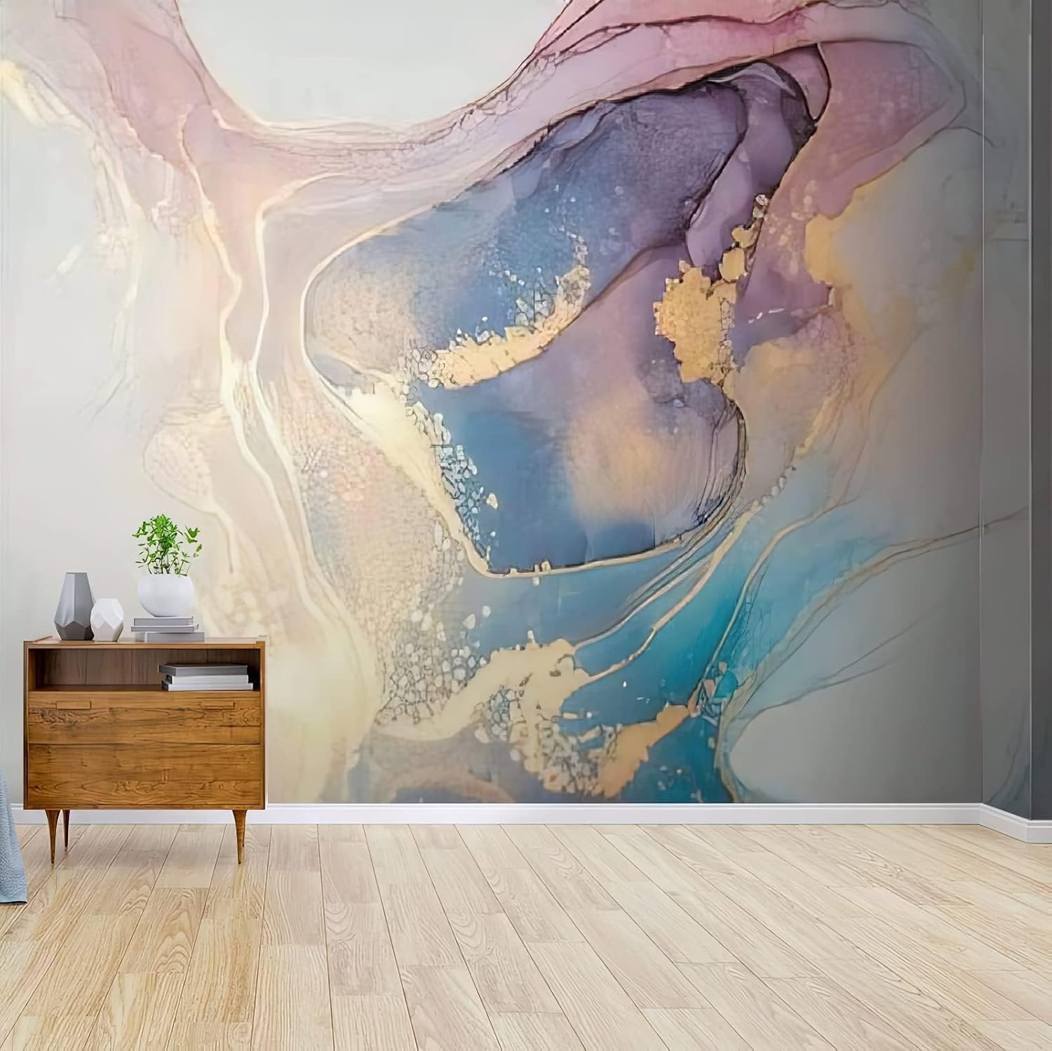 Amazon.com: Marble Style Wallpapers, Modern Art 3D Large Wall Murals ...