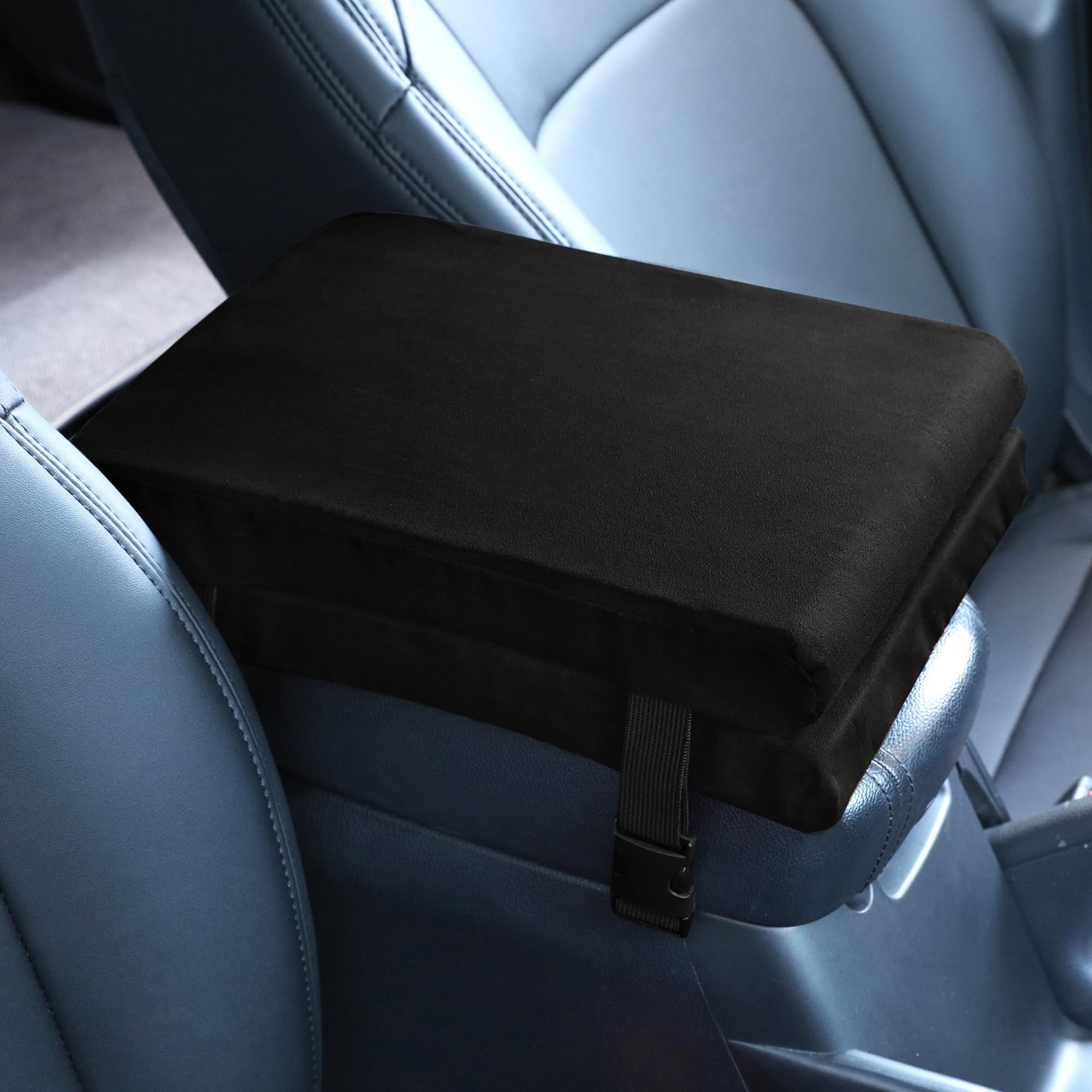 Amazon.com: HOMBYS Memory Foam Car Armrest Cushion,Adjustable Height ...