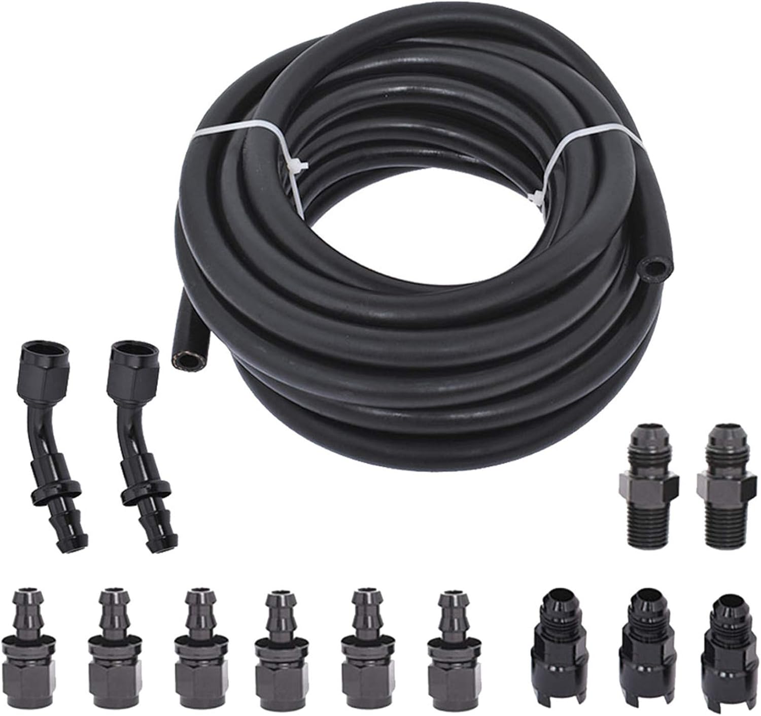 Amazon.com: labwork 6AN 25 Feet Fuel Injection Line Fitting Adapter Kit ...