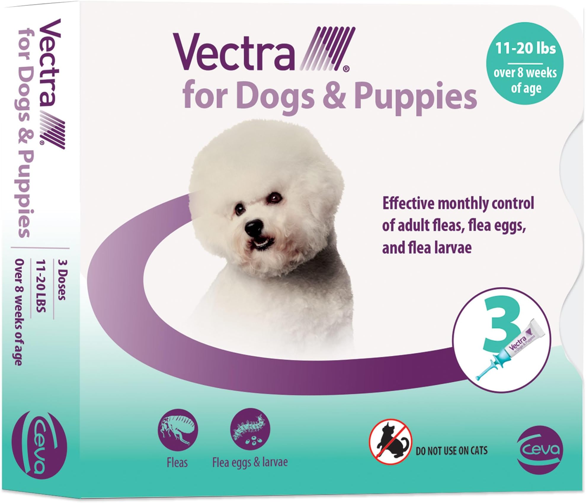 Amazon.com : Vectra® for Dogs & Puppies Flea Treatment & Prevention for ...