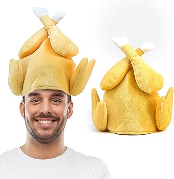 funny hat Roasted Turkey Hats Funny Thanksgiving Party Accessories for ...