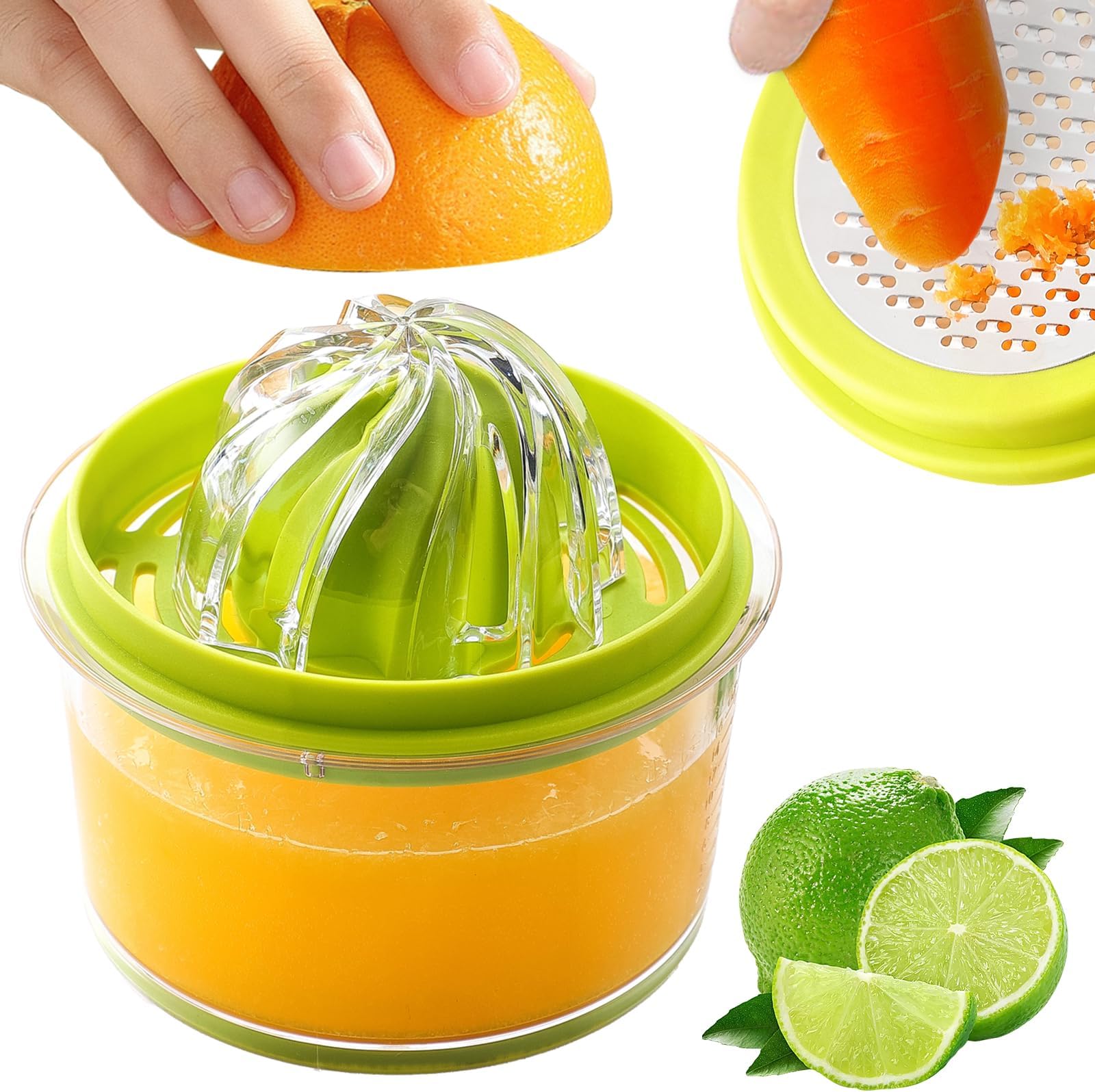 Amazon.com: Joie Lemon and Lime Small Hand Juicer and Reamer, Built-In ...
