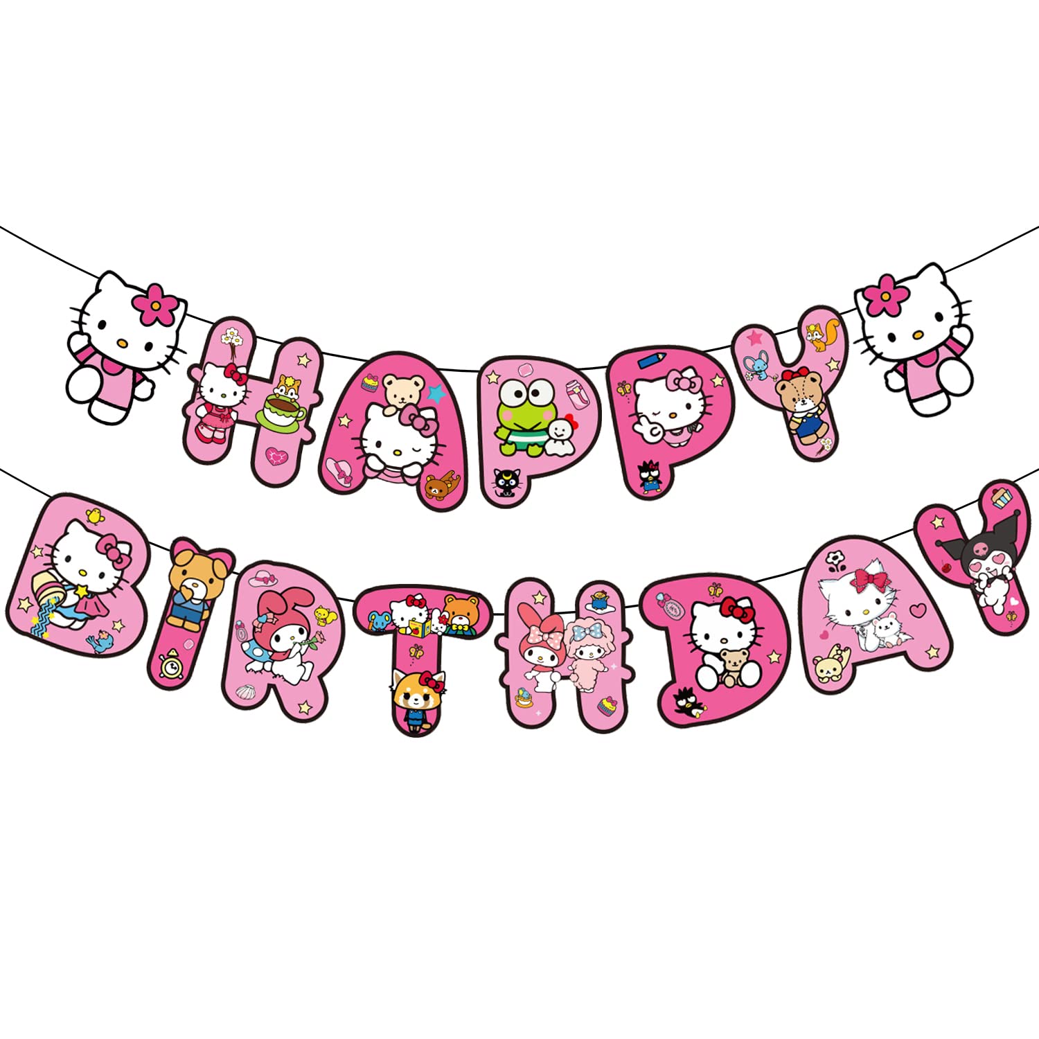 Hello Kitty Happy Birthday Banner