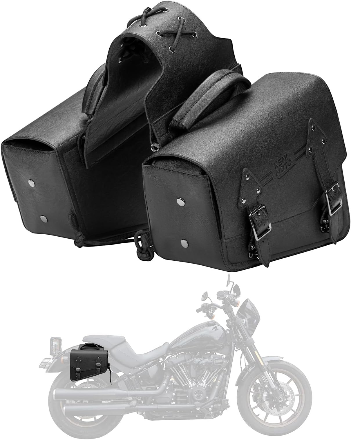 KEMIMOTO - Alforjas de motocicleta de piel de 11 L compatibles con ...