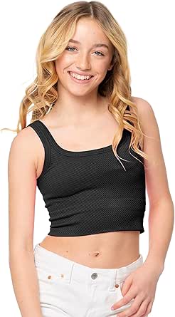 Amazon.com: Malibu Sugar Chevron Ribbed Crop Top Cute Workout Top for ...