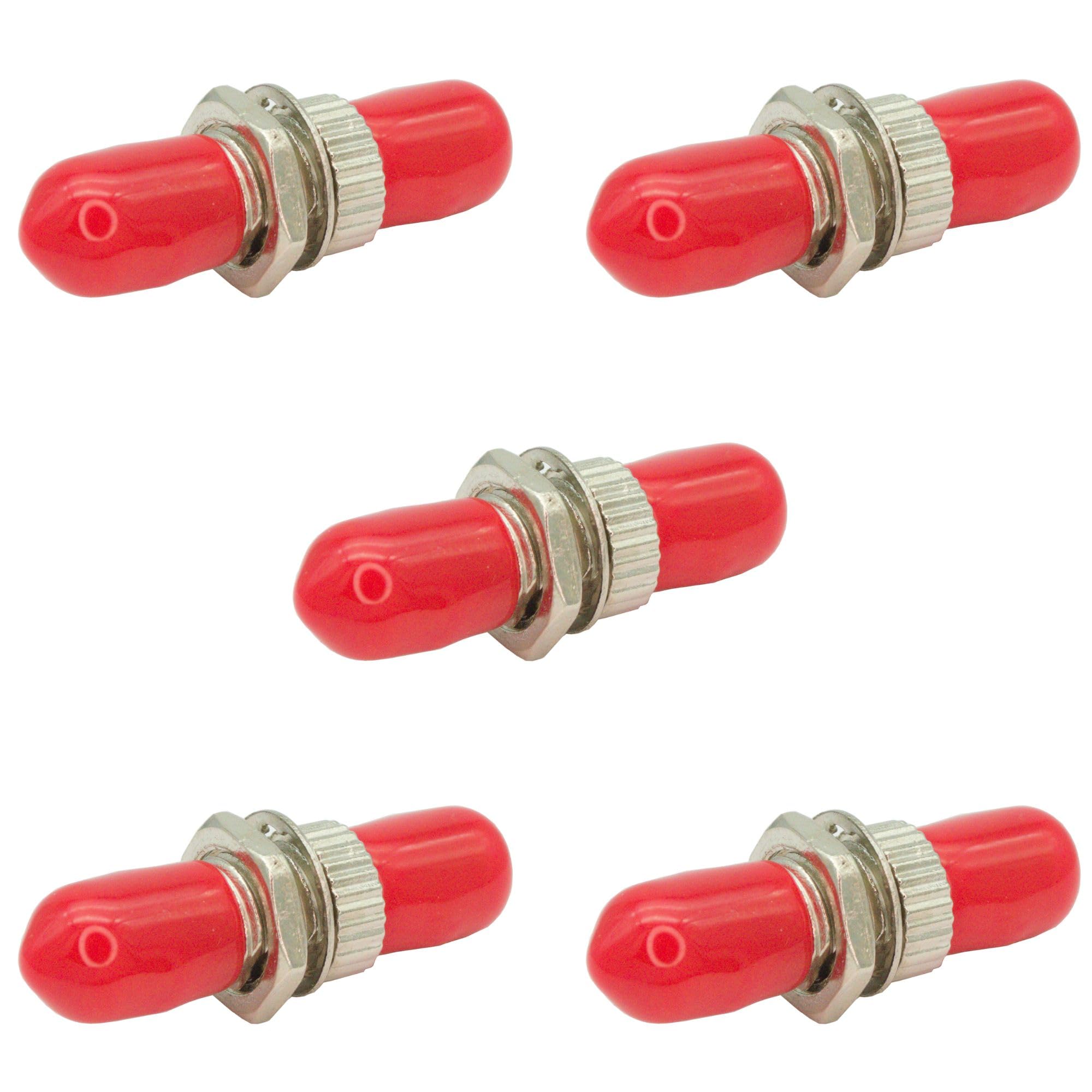 Snapklik.com : PacSatSales ST Coupler - 5 Pack - ST Fiber Optic Coupler ...