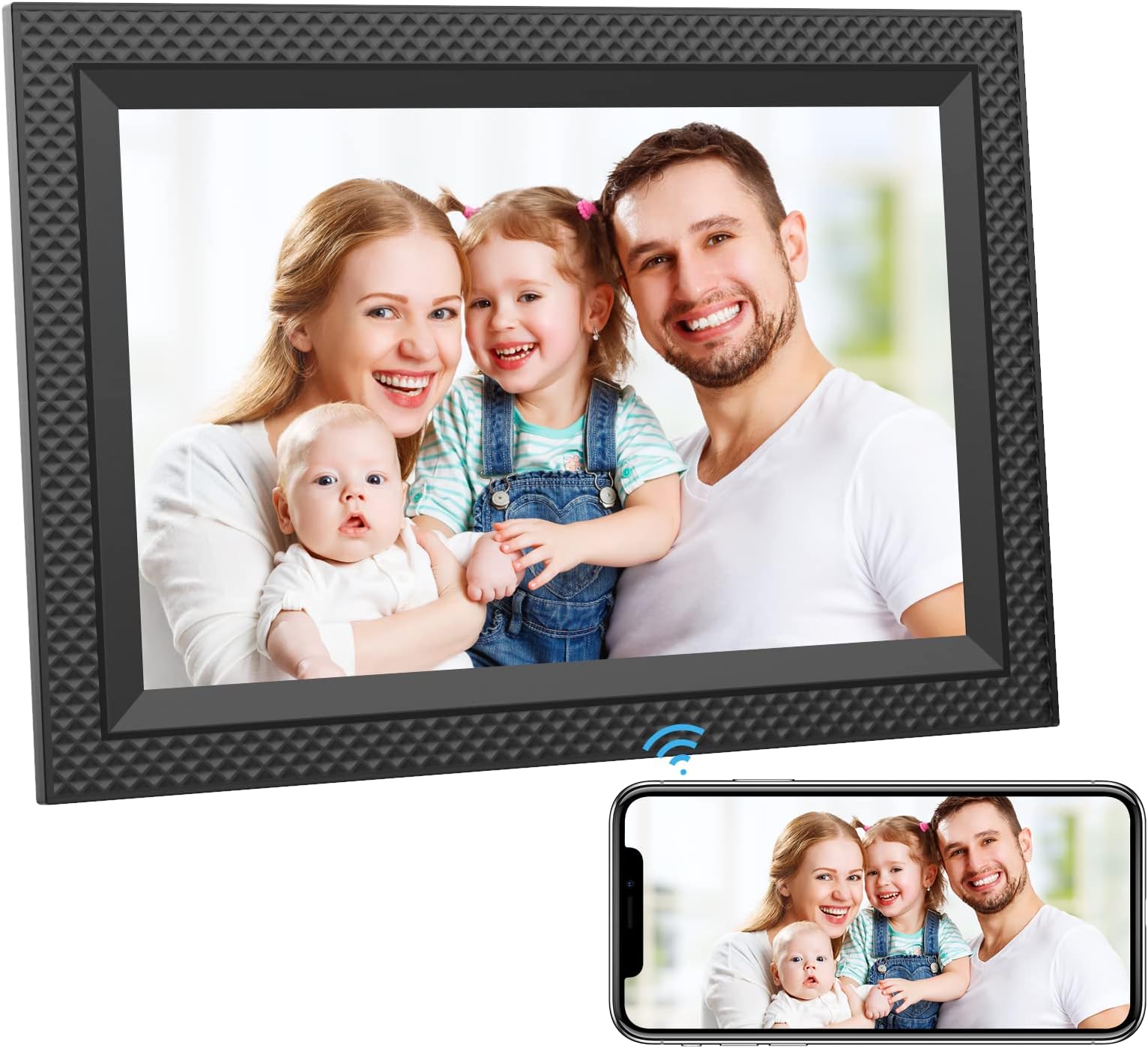 Amazon.com : Digital Picture Frame, PULLOON 10.1 Inch WiFi Digital ...