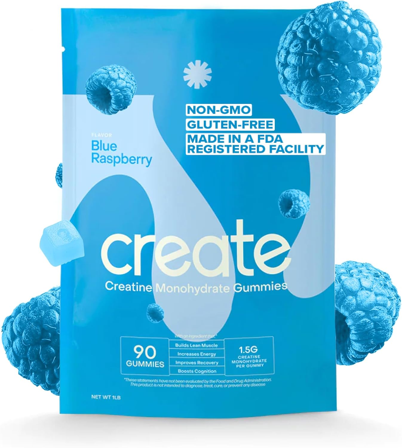 Amazon.com: Create Creatine Monohydrate Gummies for Men & Women, Boost ...