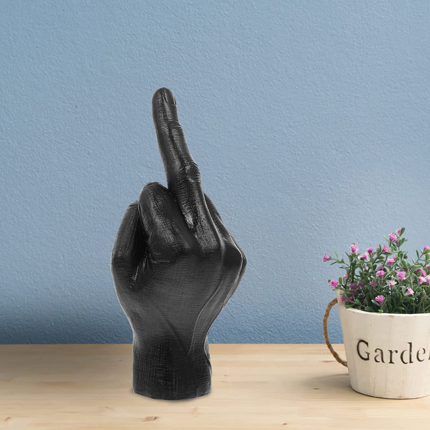 Snapklik.com : FEIYU BUY Hand Gesture Desk Statues Polyresin Finger ...