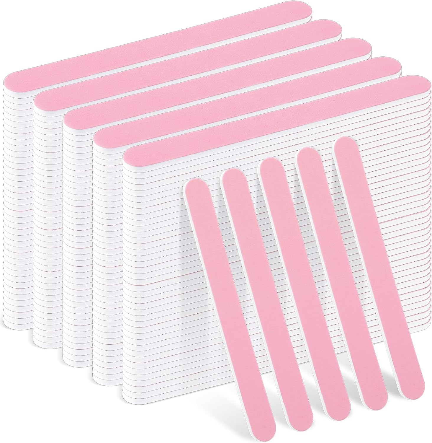 Amazon.com: Pickmesh 240 Pcs Nail Files Bulk for Acrylic Nails 180 Grit ...