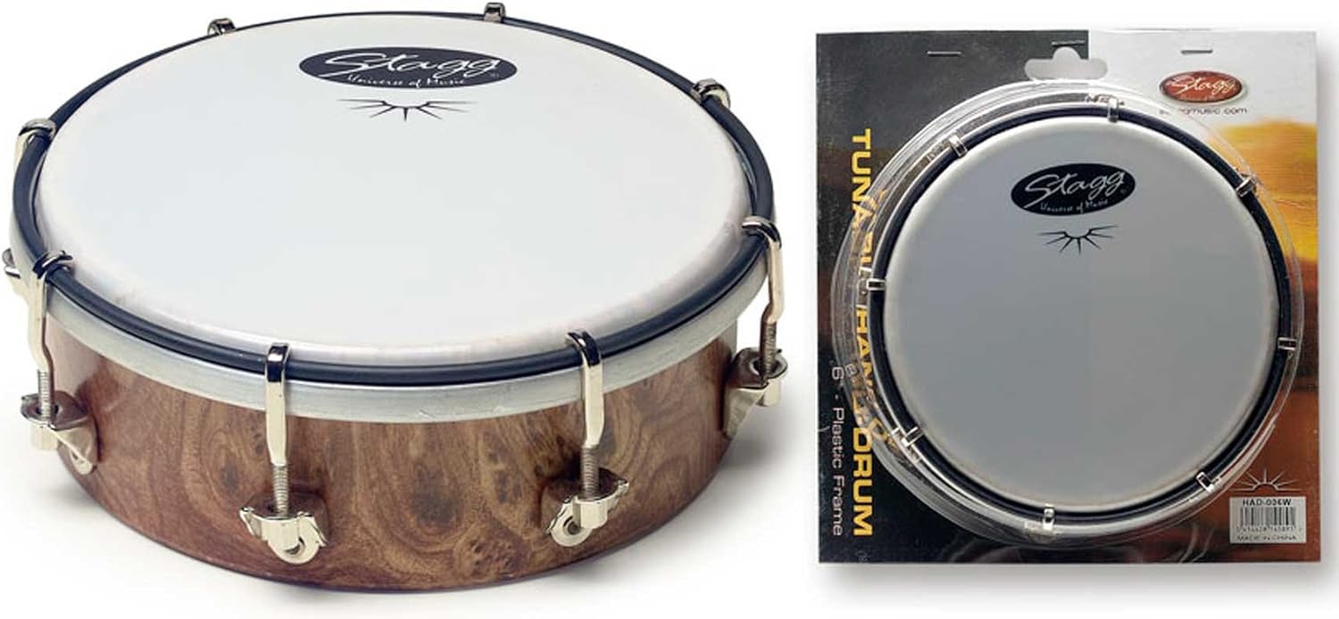Amazon.com: Stagg HAD-006W 6" Tunable plastic Hand-Drum : Musical ...
