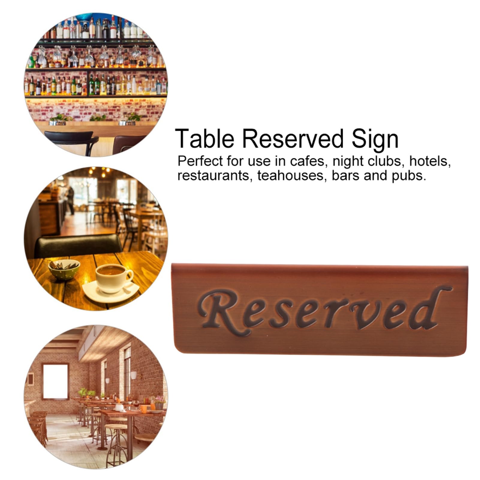 OLYCRAFT 6-Pack Gold Reserved Table Signs - Stainless Steel Tent Cards ...