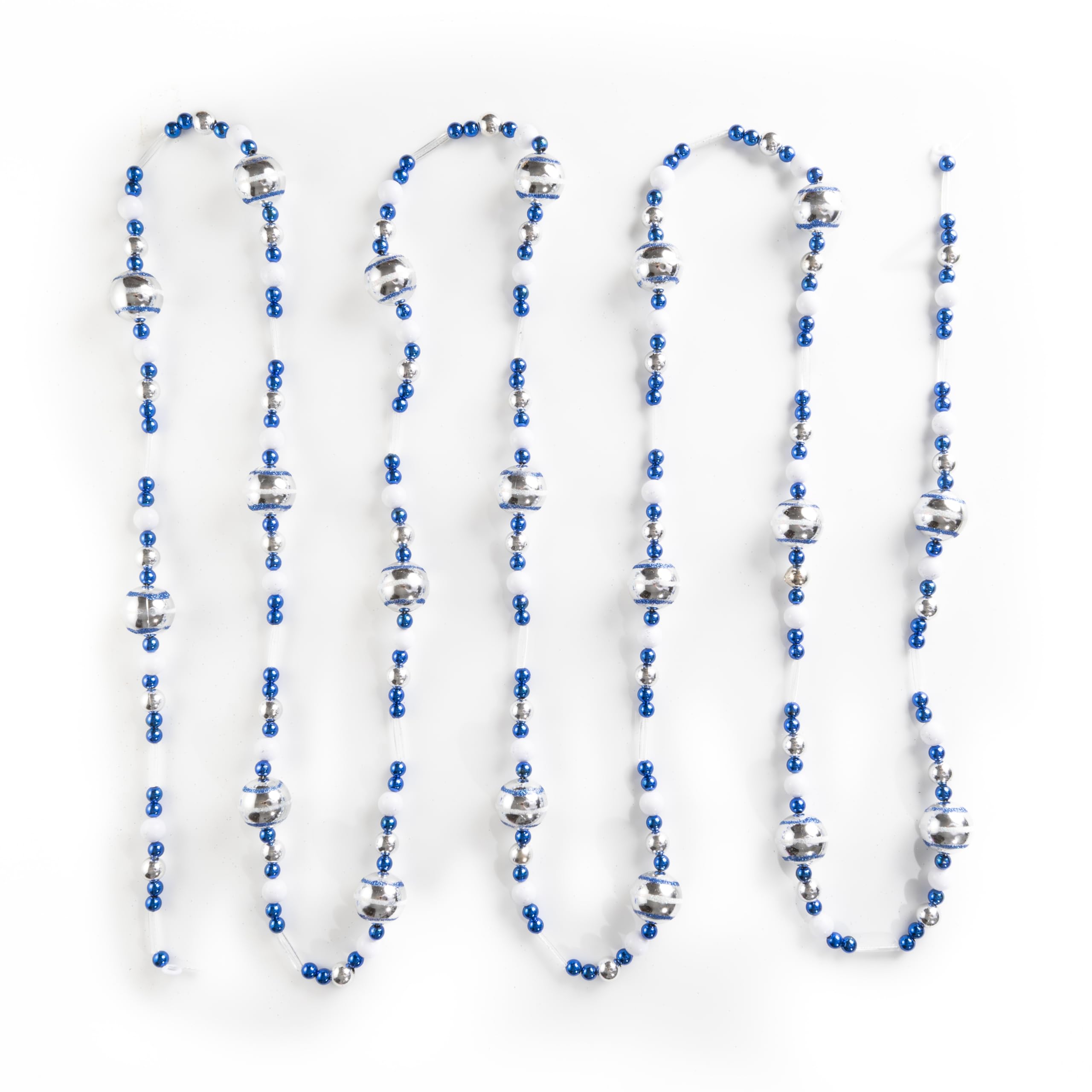 Amazon.com: Klikel Christmas Acrylic Blue and Silver Garland 10 Feet ...