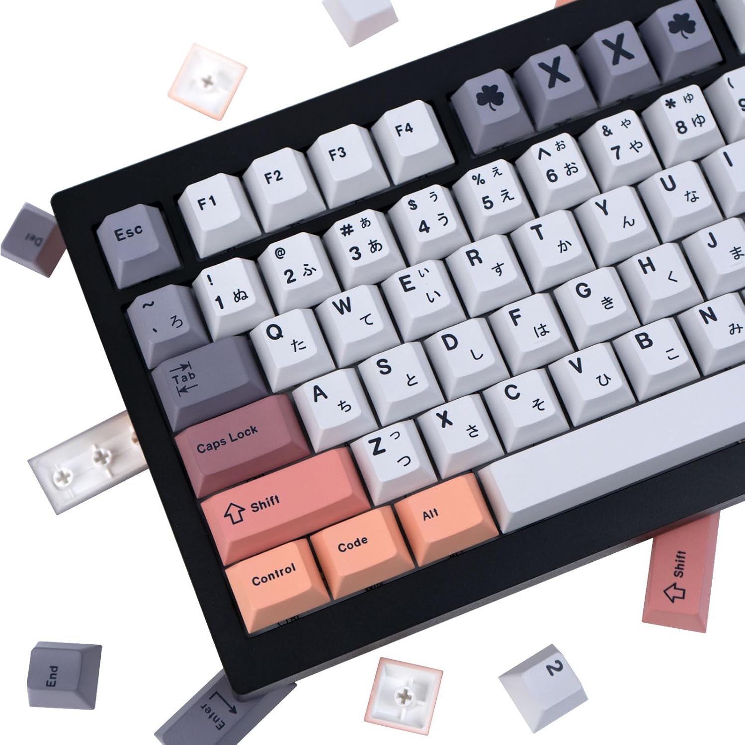 GEKUCAP 129 Keys, Japanese Cherry Profile PBT Dye Sublimation Keycaps ...