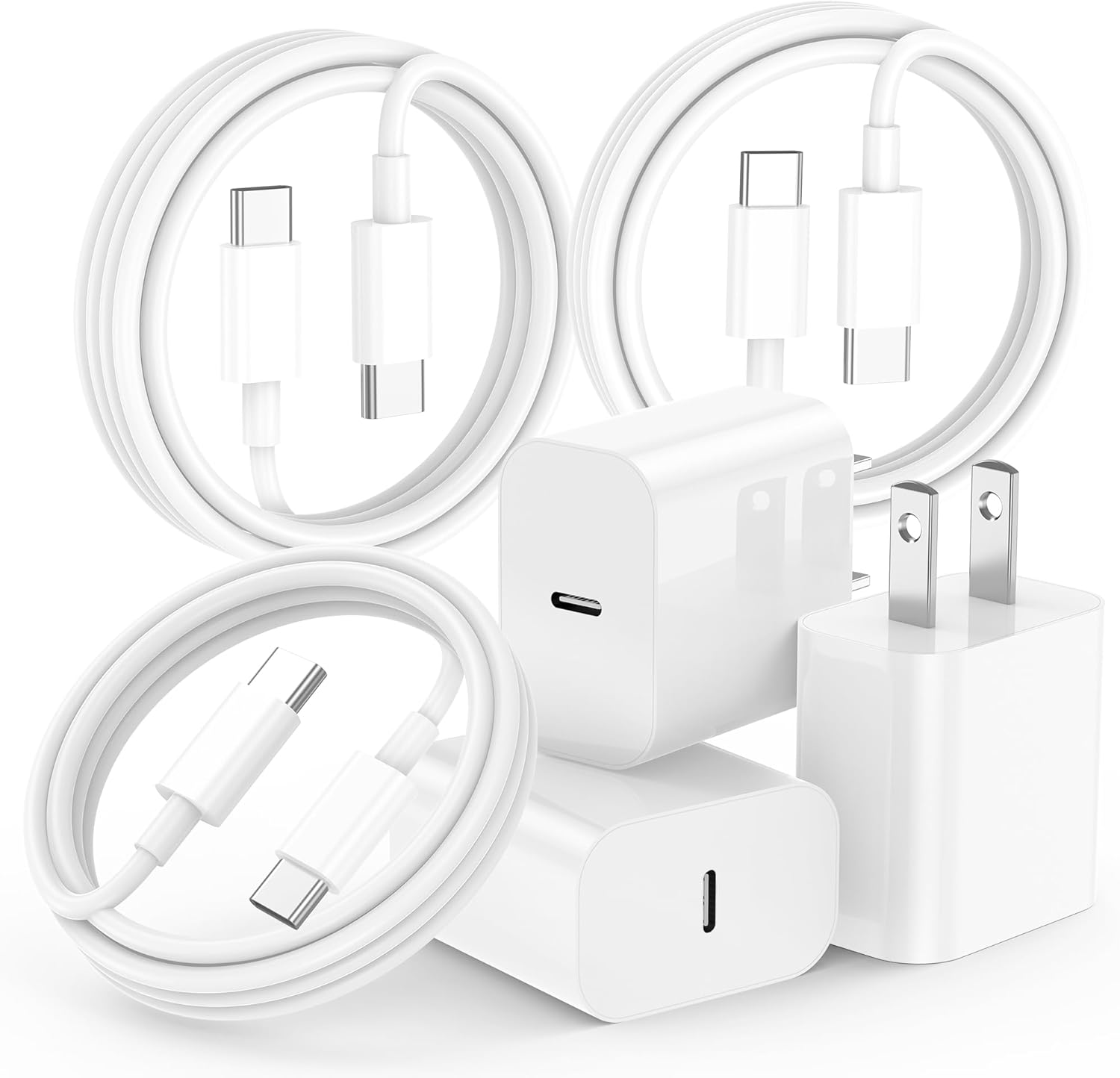 Amazon.com: iPhone 17 16 15 Charger Fast Charging,3-Pack 20W Apple USB ...