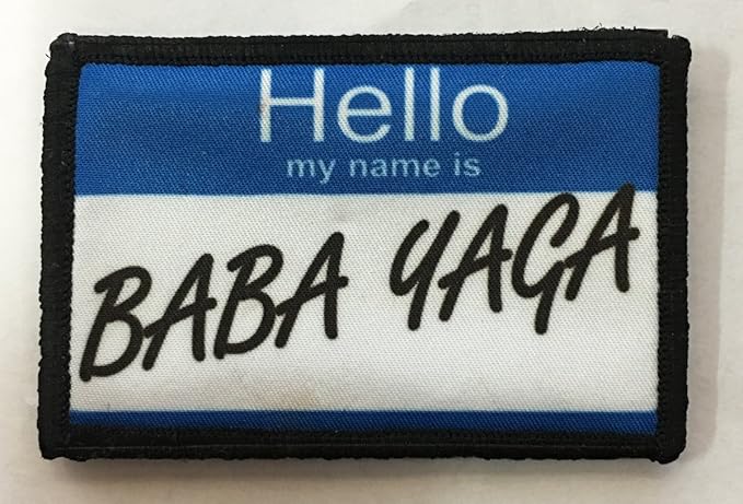 Amazon.com: Name Tag"Baba Yaga" Morale Funny Tactical Military Patch ...