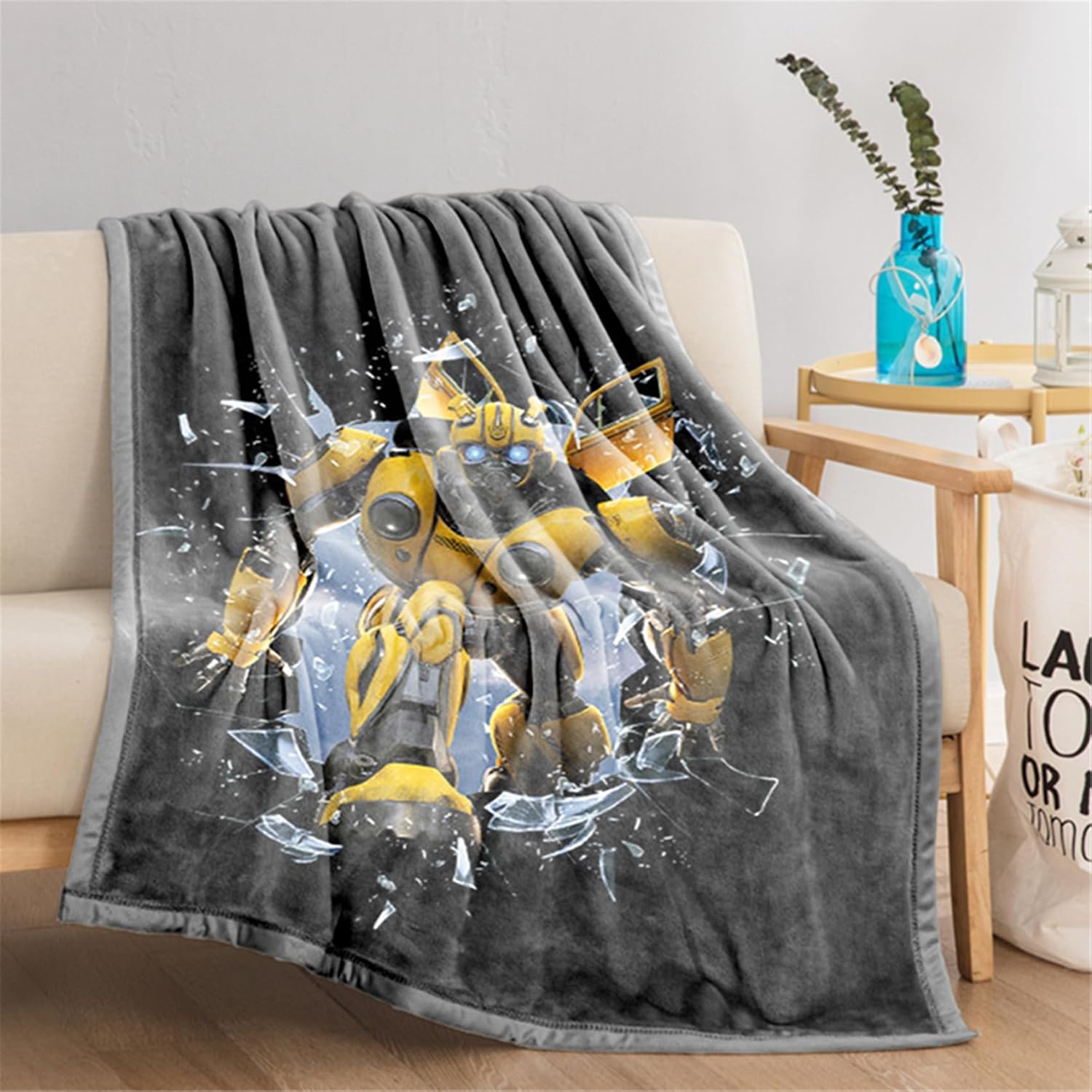 Amazon.com: UMocan Optimus Prime Warm Soft Flannel Blanket Transformers ...