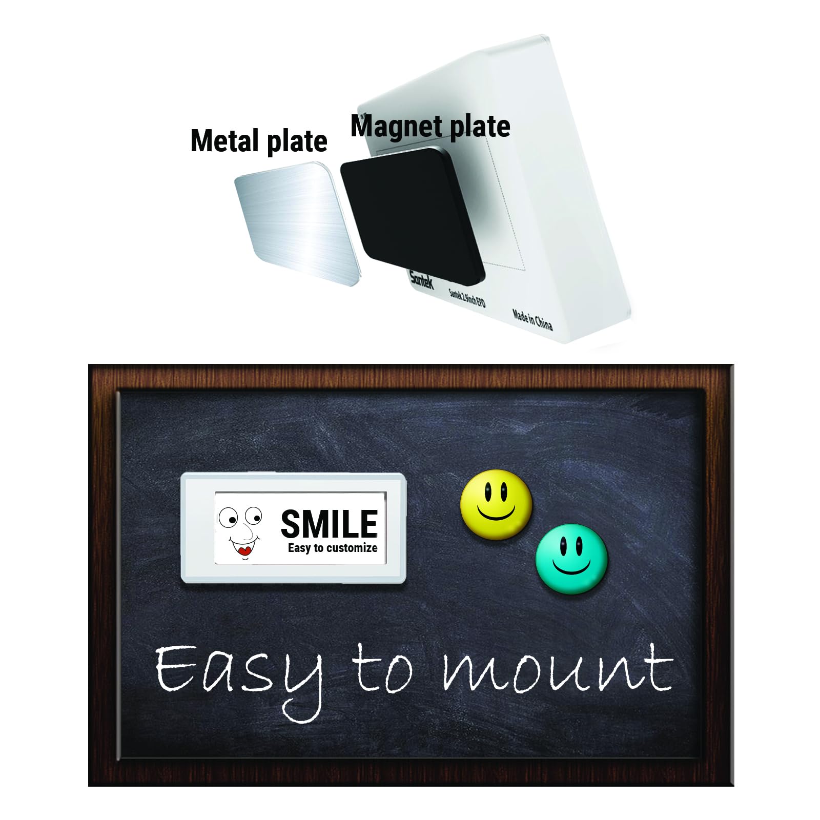 Snapklik.com : Santek EZ Door Sign (2nd Gen) 2.9 Inch E-Paper Digital ...