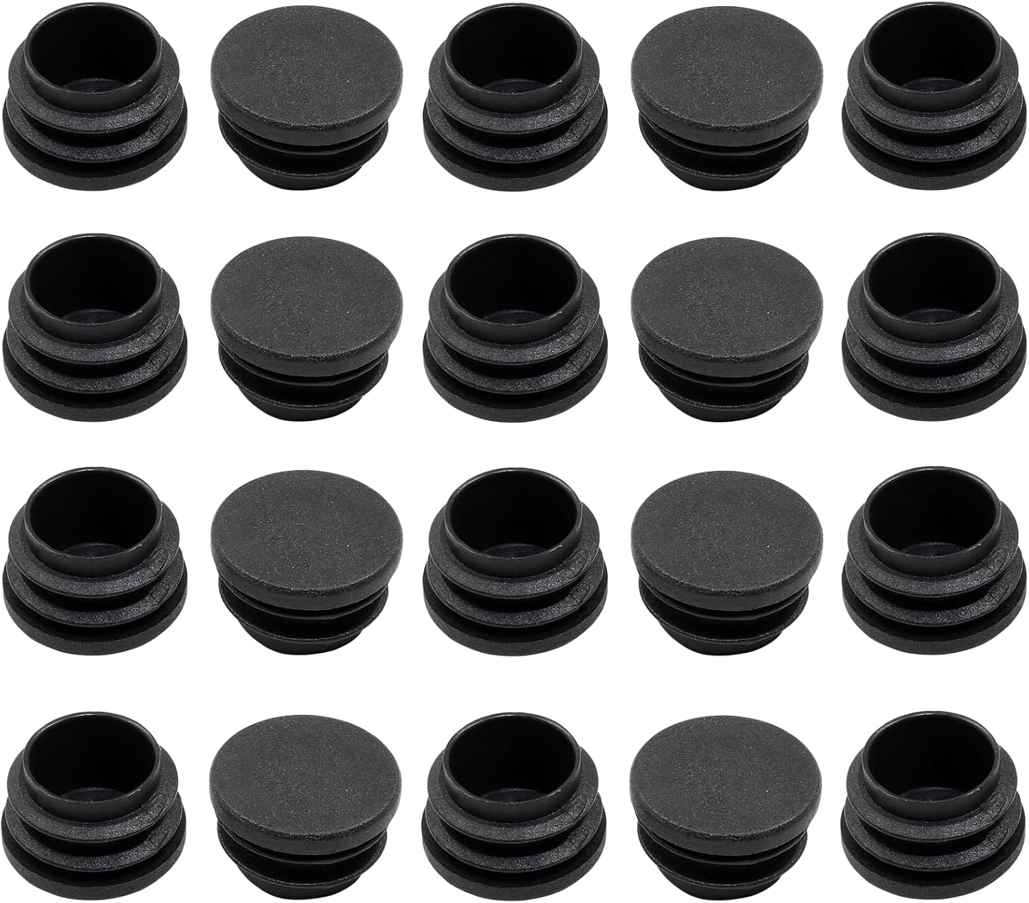 Amazon.com: Kyuionty 20 Pack 1-1/8" Round Black PE Plastic Plugs for ...