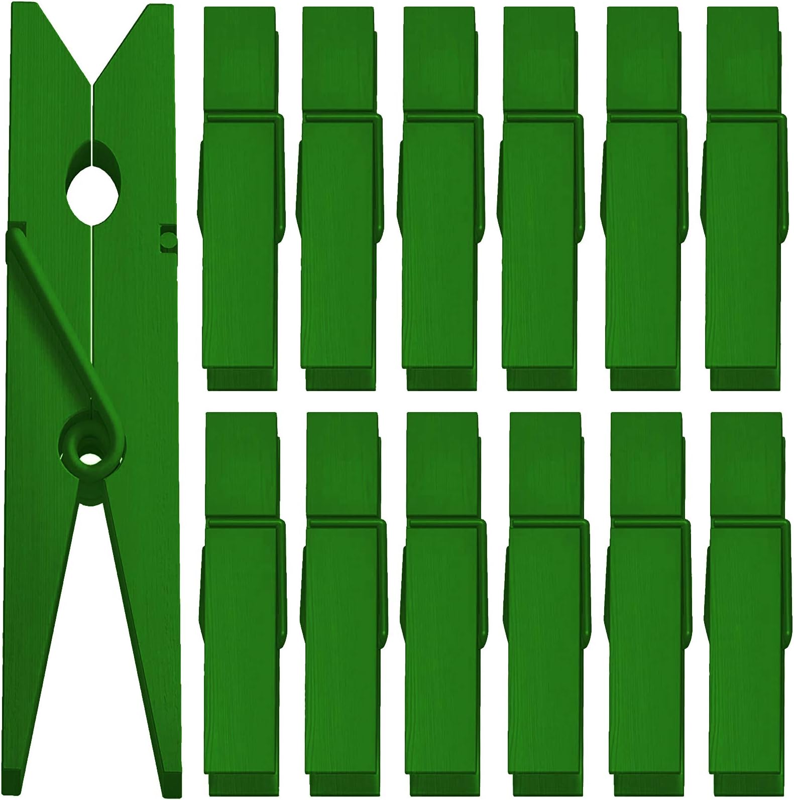 Amazon.com: 100pcs Mini Colored Spring Wood Clips Clothes Photo Paper ...