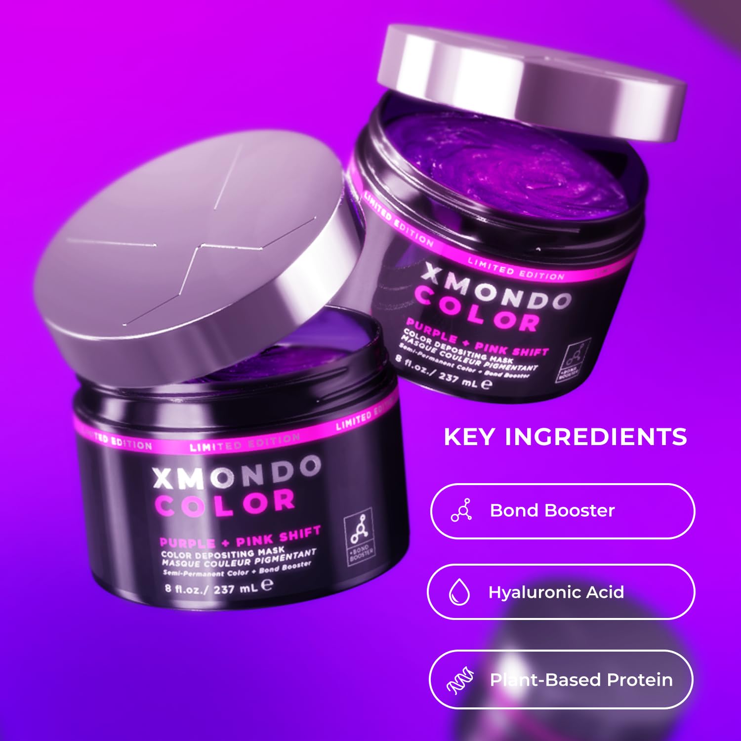 Snapklik.com : XMONDO Color Purple + Pink Shade Shift Color Depositing Mask & Semi-Permanent ...