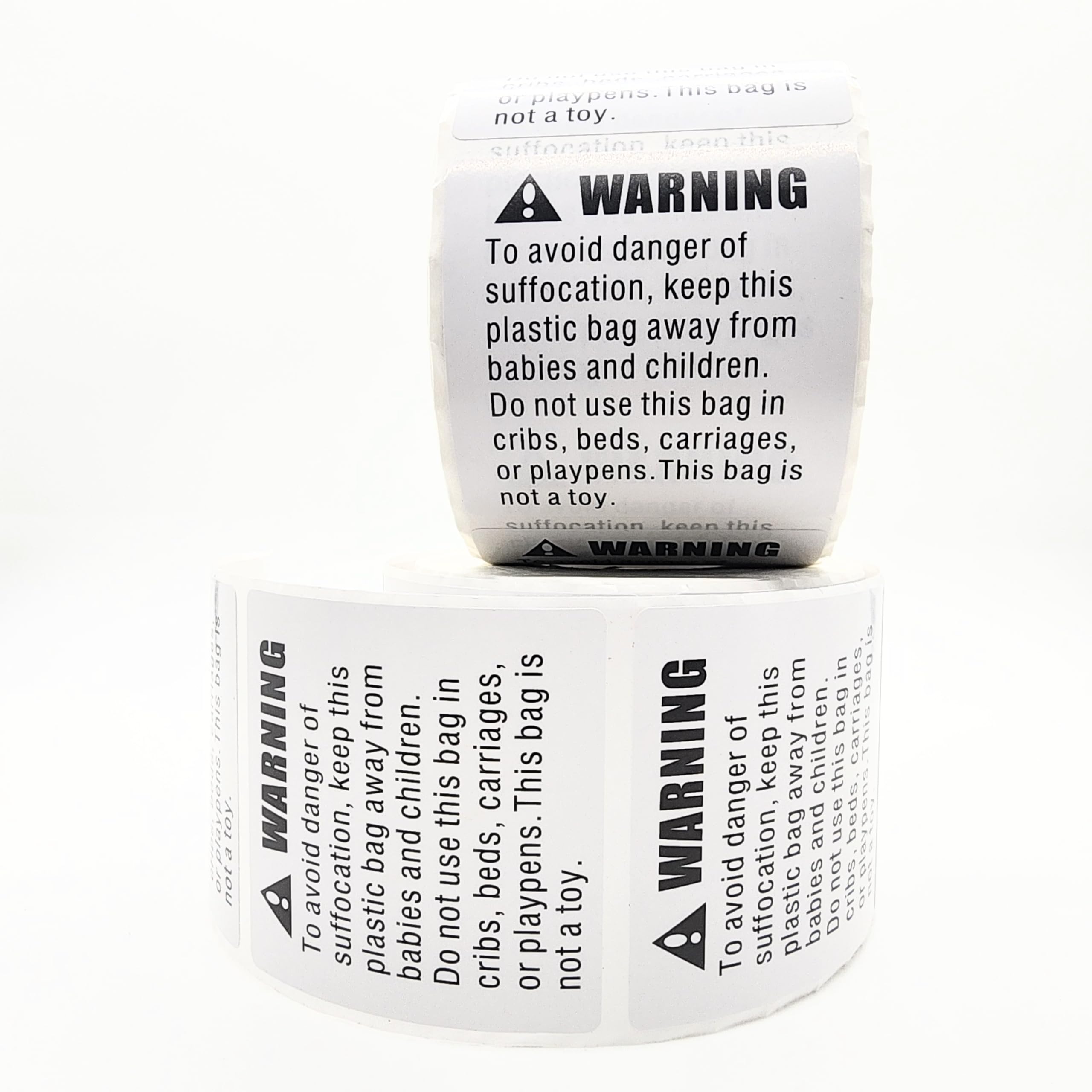 Amazon.com : 1000 Labels 2 x 2 Suffocation Warning Labels Choking ...