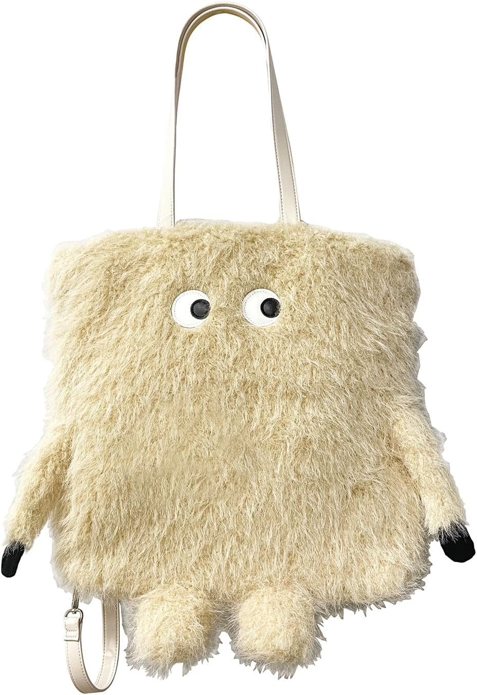 Amazon | [ROOTOTE] [ルートート] 1197 フェイクファー 動物モチーフ タテ型 トートバッグ EU トール 2way クリプテッド B (Yeti アイボリー ...