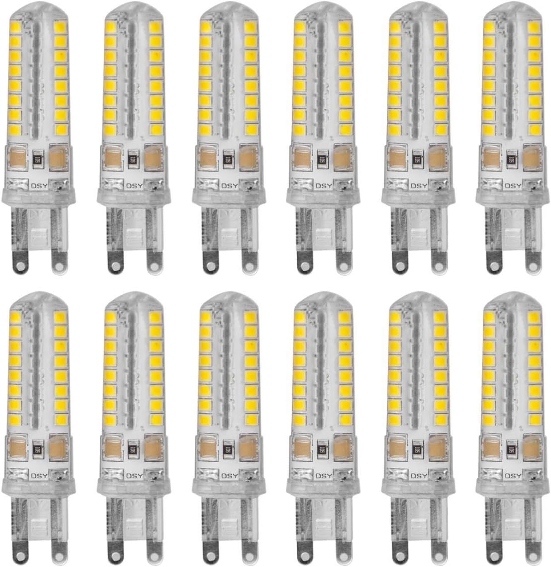 Kit 10 Lâmpadas Led Halopin G9 5w Branco Quente P/Lustres e Pendentes ...