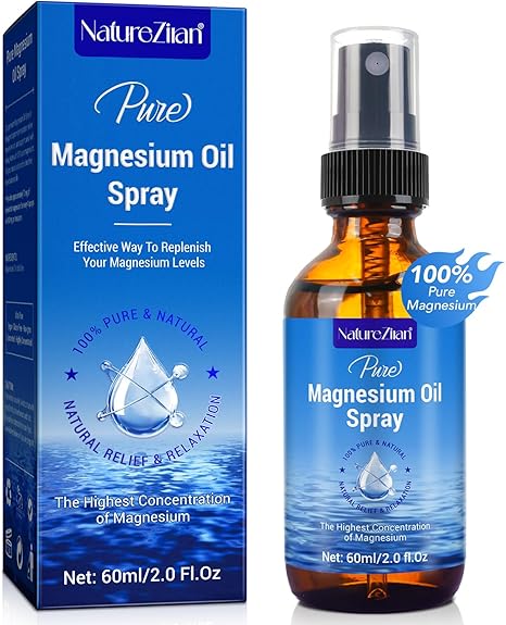 Amazon.com: Magnesium Oil Spray-100% Organic Natural Magnesium Spray ...