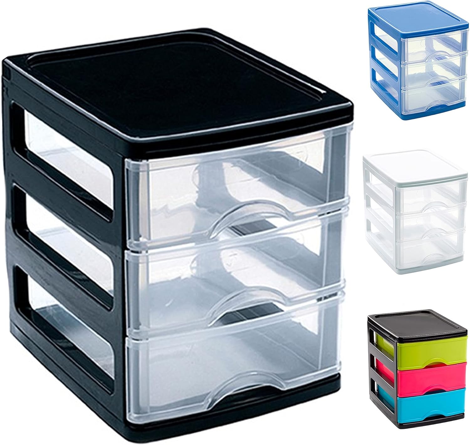 Plastic Desktop Storage Unit with Drawers, Stationary Arts Drawer ...