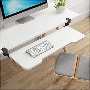 Amazon.com: MERAXI Clamp-On Keyboard Tray, Slide-Out Keyboard Drawer ...