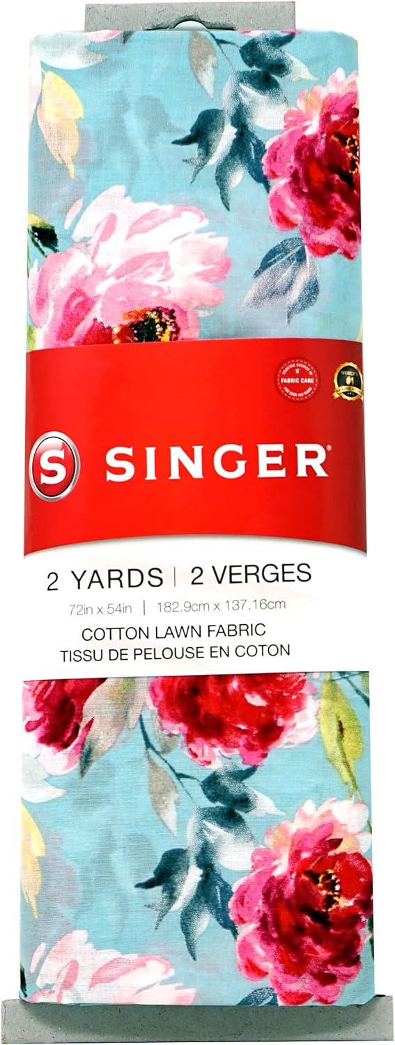 Amazon.com: Singer Cotton Voile Print Fabric, 100% Premium Cotton, 2 ...
