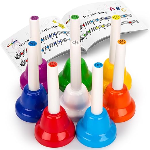 Amazon.com: AMOR PRESENT Hand Bells for Kids,Toddler Musical ...