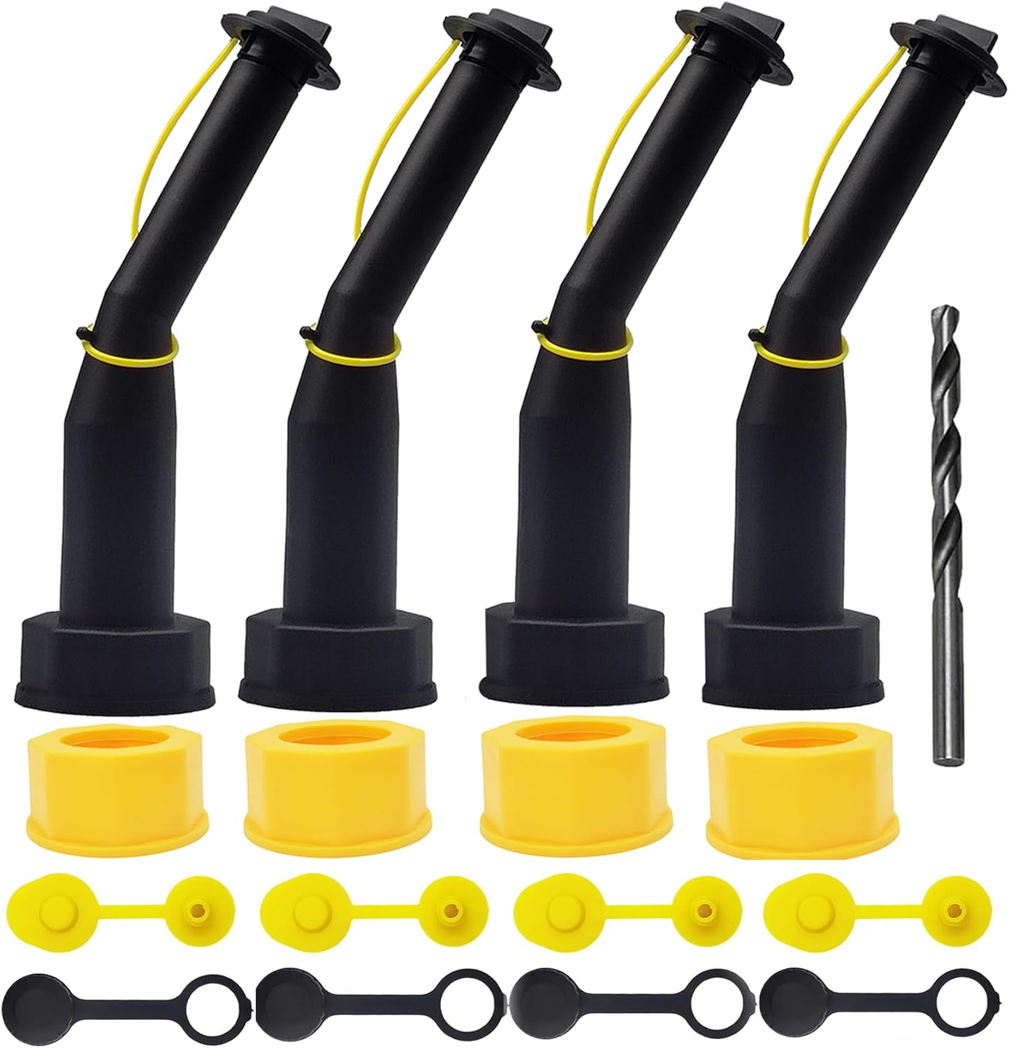 Amazon.com: Gas Can Spout Replacement Universal Kit Leakproof Angle ...