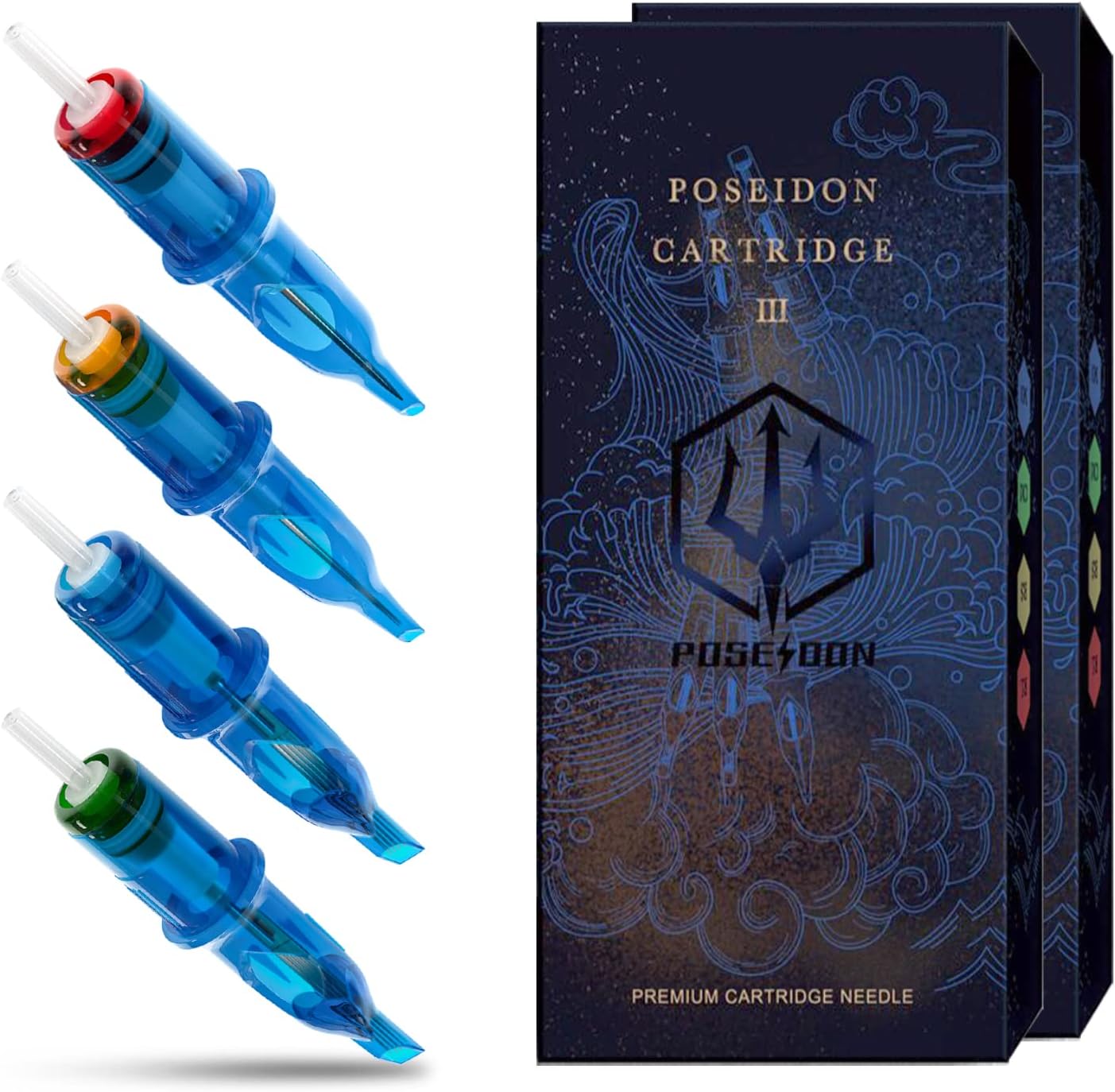 Amazon.com: POSEIDON V3 Tattoo Cartridge Needles 30PCS Mixed Size 5RL ...