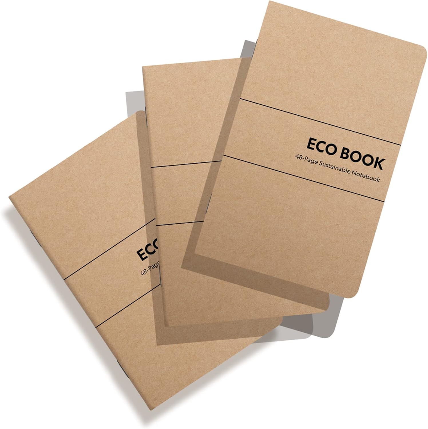 Eco Books Small Pocket Notebook Pack – 3.5 x 5.5 In., 48Page Lined ...