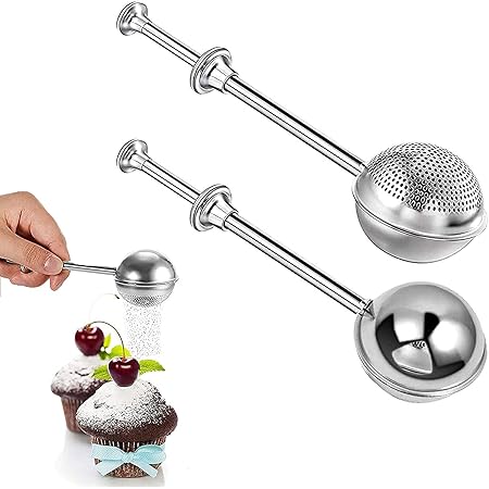 Amazon.com: Dadamong 2-Pack Mini Flour Sifter for Baking, Flour or ...