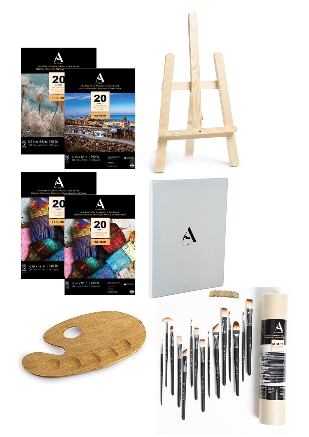 ArtRight Professional Artists' Painting Kit For Professionals - 100 Pcs ...